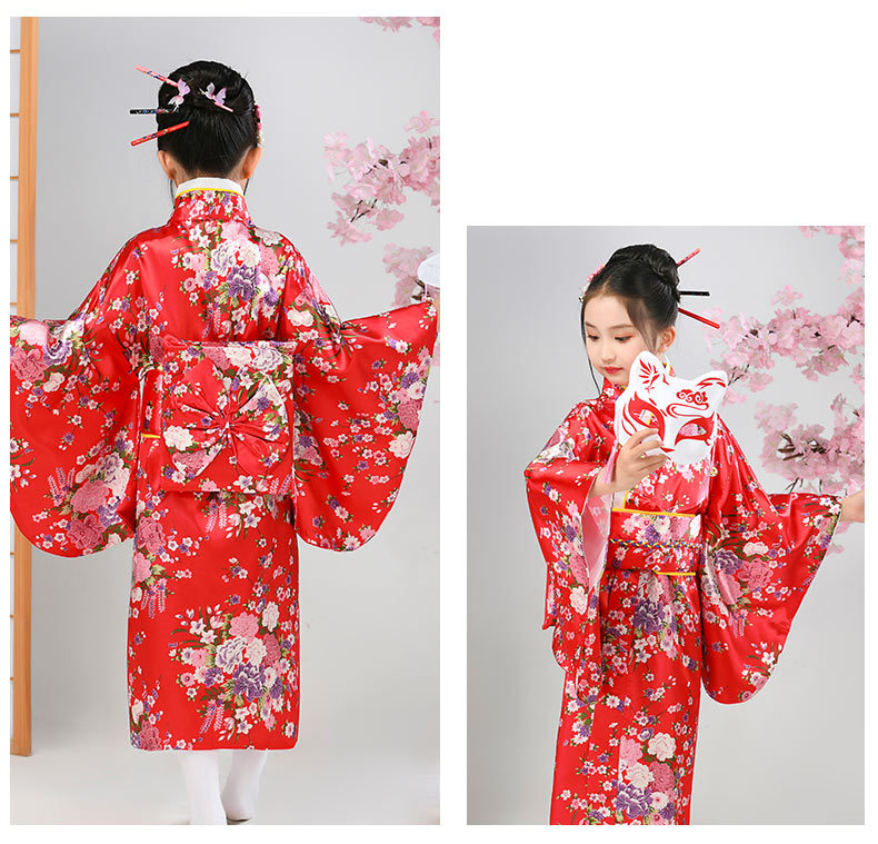 Japanese Traditional Dress Kimono Robe for Kids Girls Costume | Lazada PH