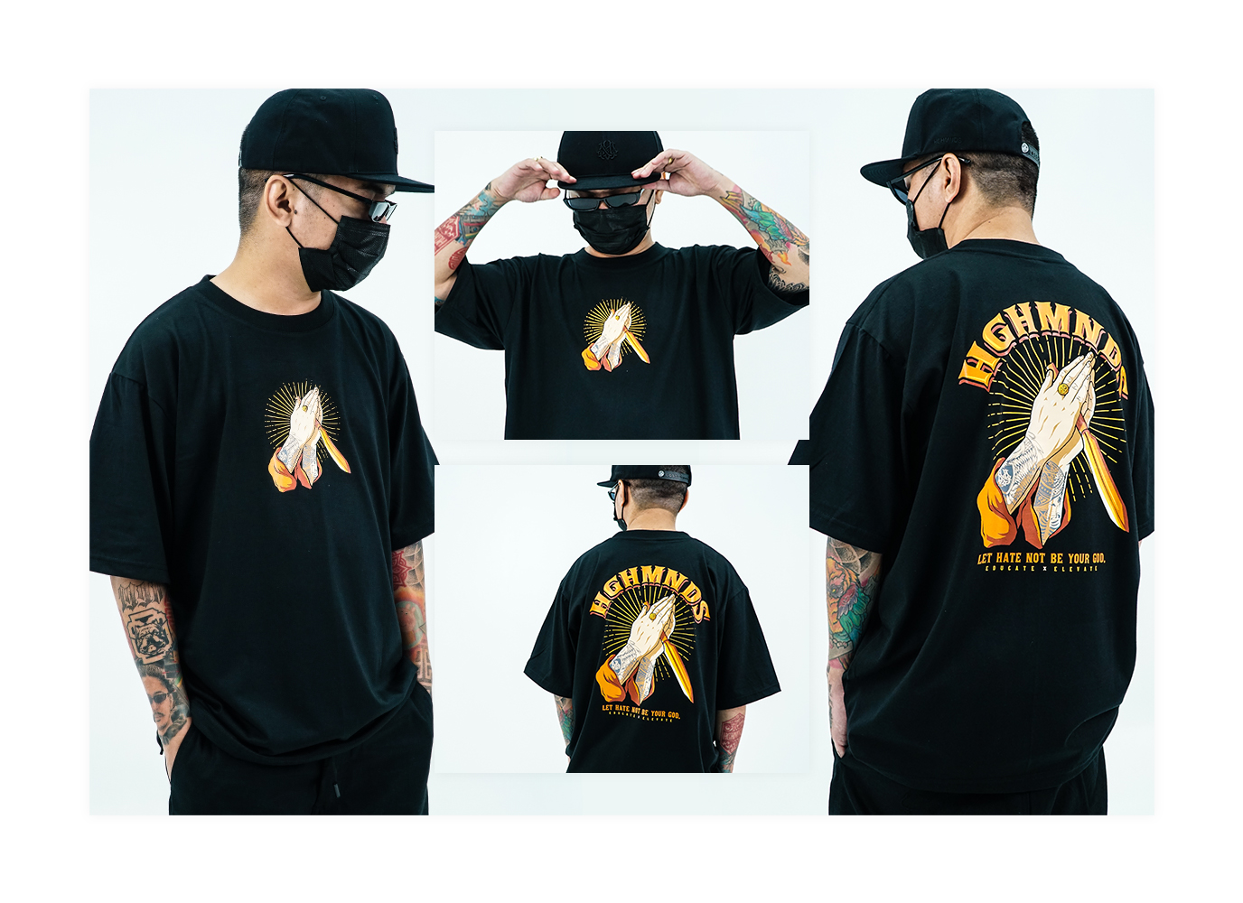 HIGHMINDS CLOTHING CO T SHIRT FOR MEN - HATE NOT | Lazada PH