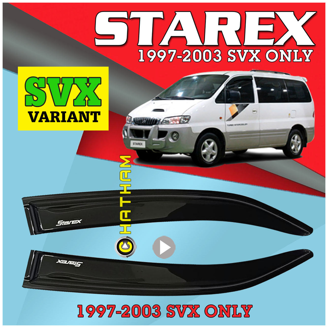 Rain Guard for Starex 1997 1998 1999 2000 2001 2002 2003 SVX ( Window ...