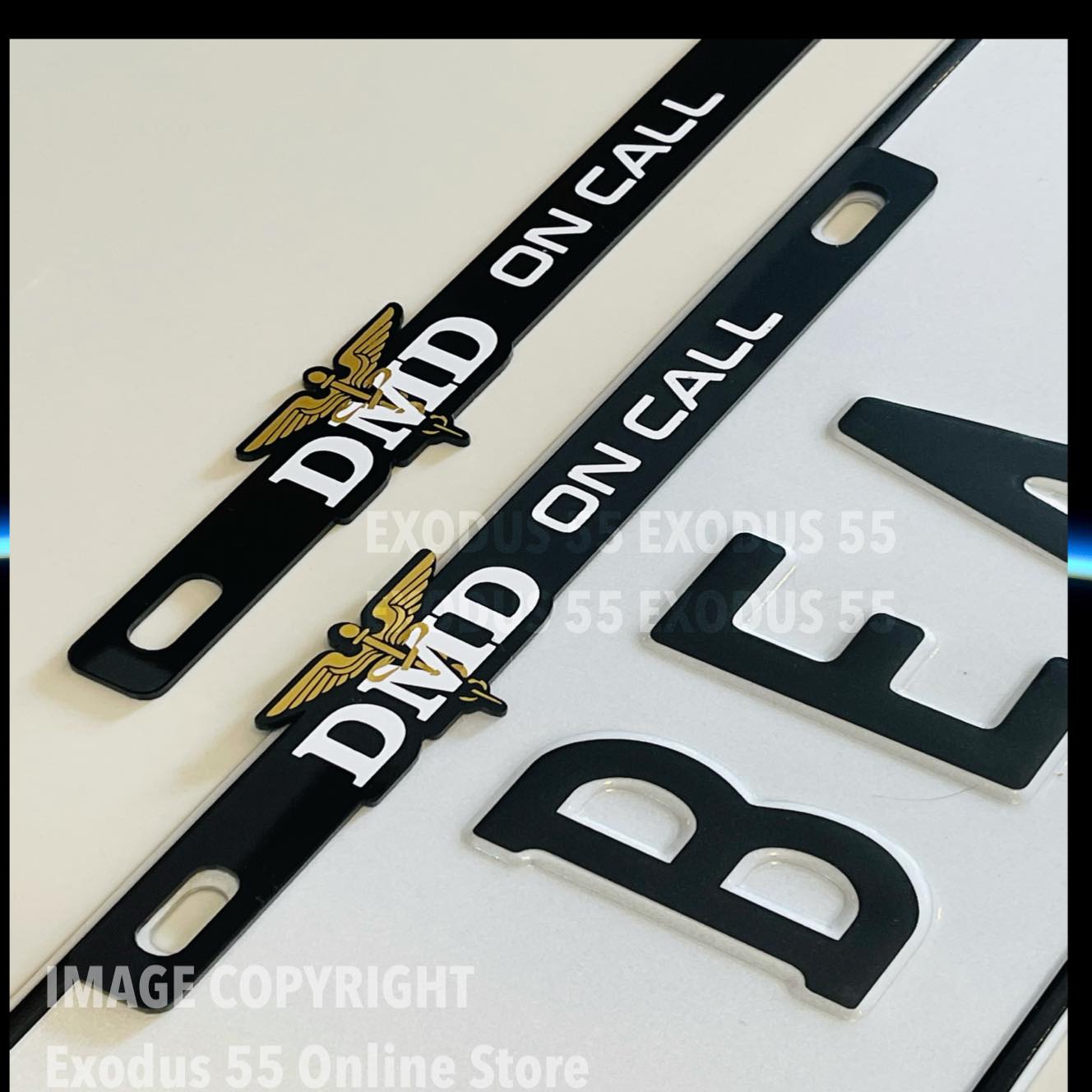 Dentist Medical Doctor DMD 2 pieces Car Badge License Plate Designer ...
