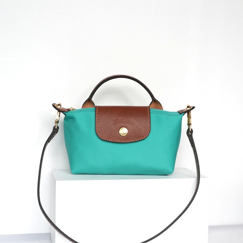 100% Original longchamp Perforated bag store gift Mini Single-handle ...