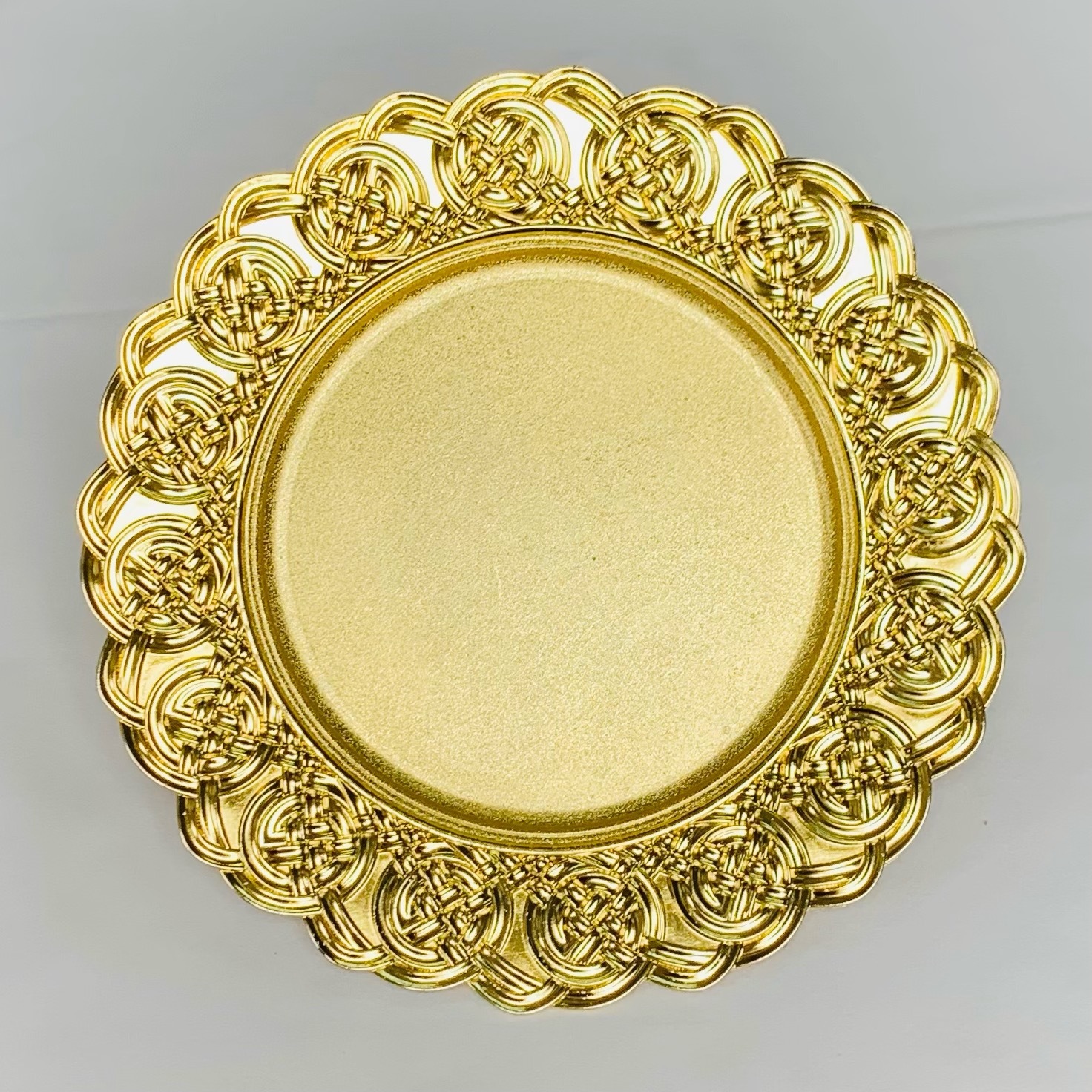 Elegant Dinner Charger Plate Baroque Victorian embossed design wedding ...