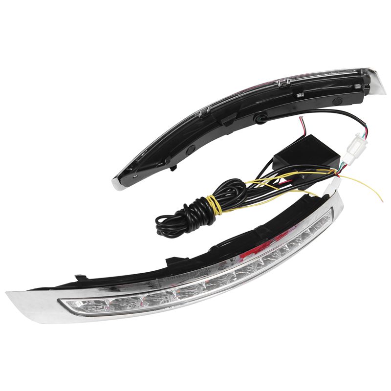 1Pair Car Led Drl Daytime Running Lights Fog Lights Flashing Lights ...