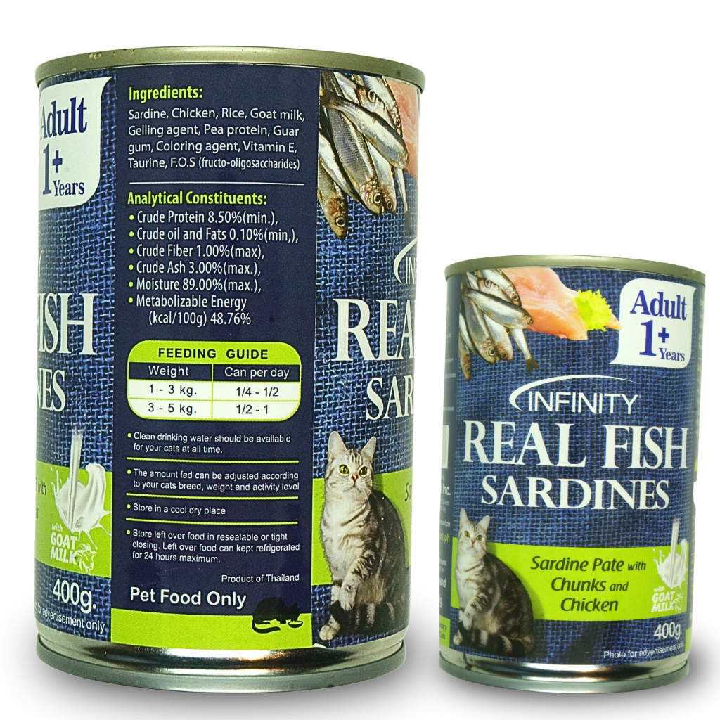 Infinity Cat Pate/Jelly Wet Food in 400g Can for Adult/Kitten | Lazada PH