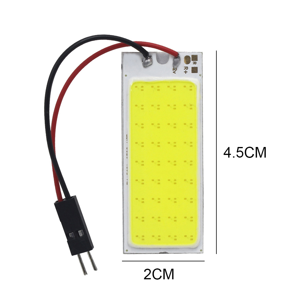 MOTOX 3in1 White 48 SMD COB LED T10 4W 12V Car Interior Panel Light ...