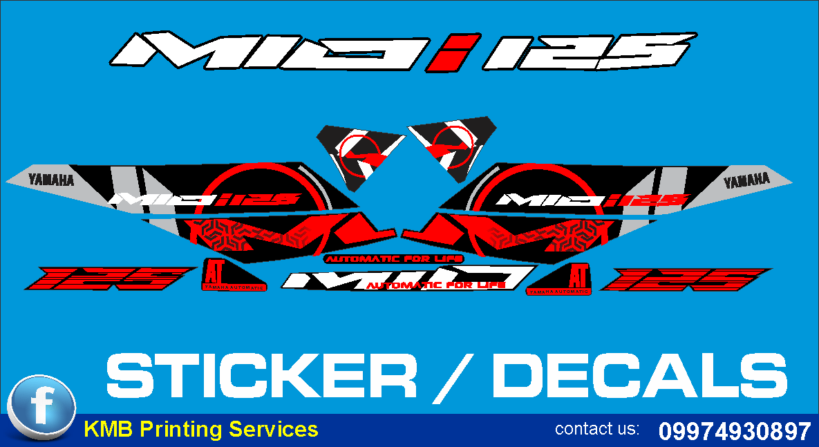 Mio I 125 Stock Sticker Decals | Lazada PH