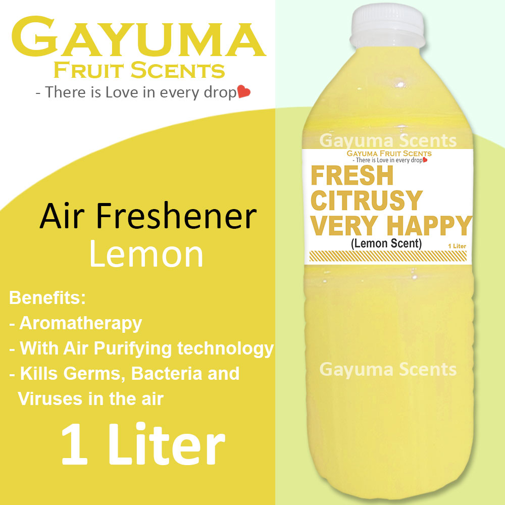 Gayuma LEMON Fruit Scents 1 Liter water based fragrance essential oil ...