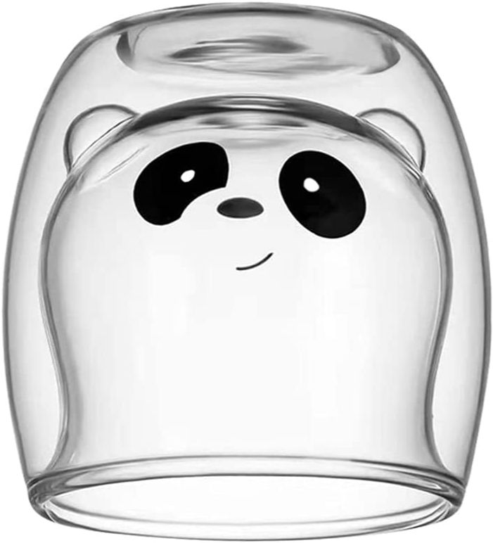 The Home Double Wall Glass Heart Shaped with Handle Coffee,Tea, Latte ...