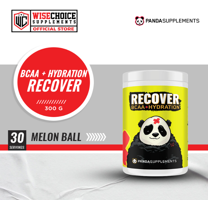 PANDA SUPPLEMENTS RECOVER BCAA + HYDRATION 30 SERVINGS MELON BALL ...