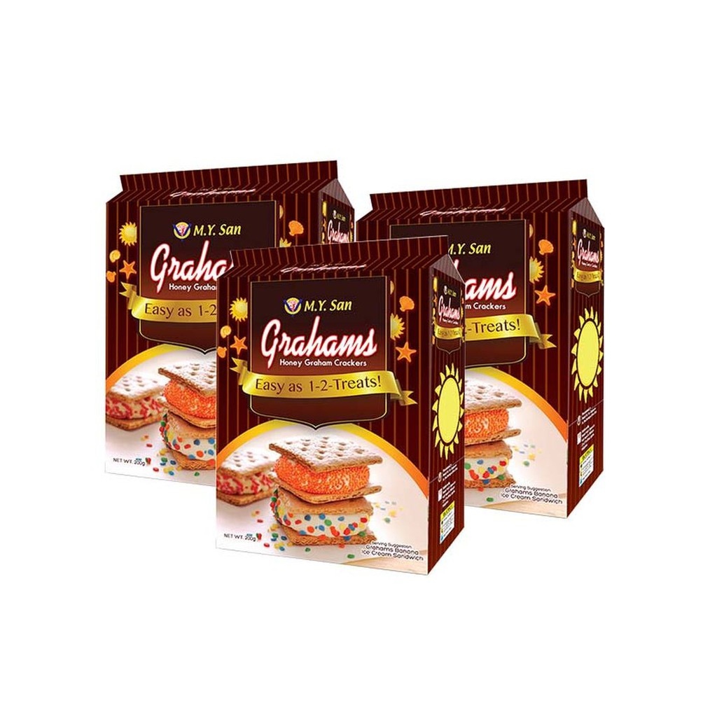 MY San Handy Pack Honey Graham 200g X 3 | Lazada PH