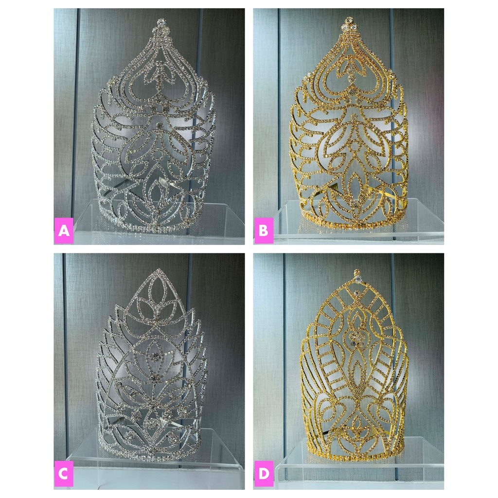PAGEANT TIARA CROWN 9 INCHES TALL | Lazada PH