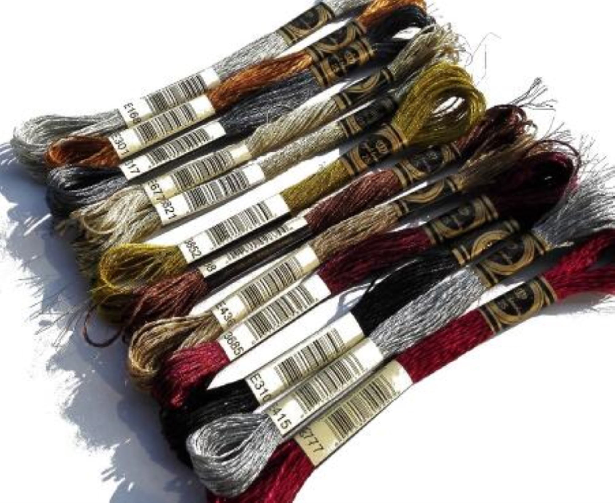 【CW】 stitch and silver threads / cross embroidery thread colors | Lazada PH