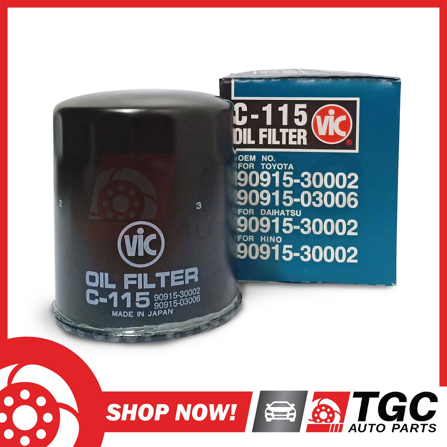Vic Oil Filter C-115 for Toy. Hi-lux G 3.0 4X4 /Fortuner V 4X4 (1KD-FTV ...