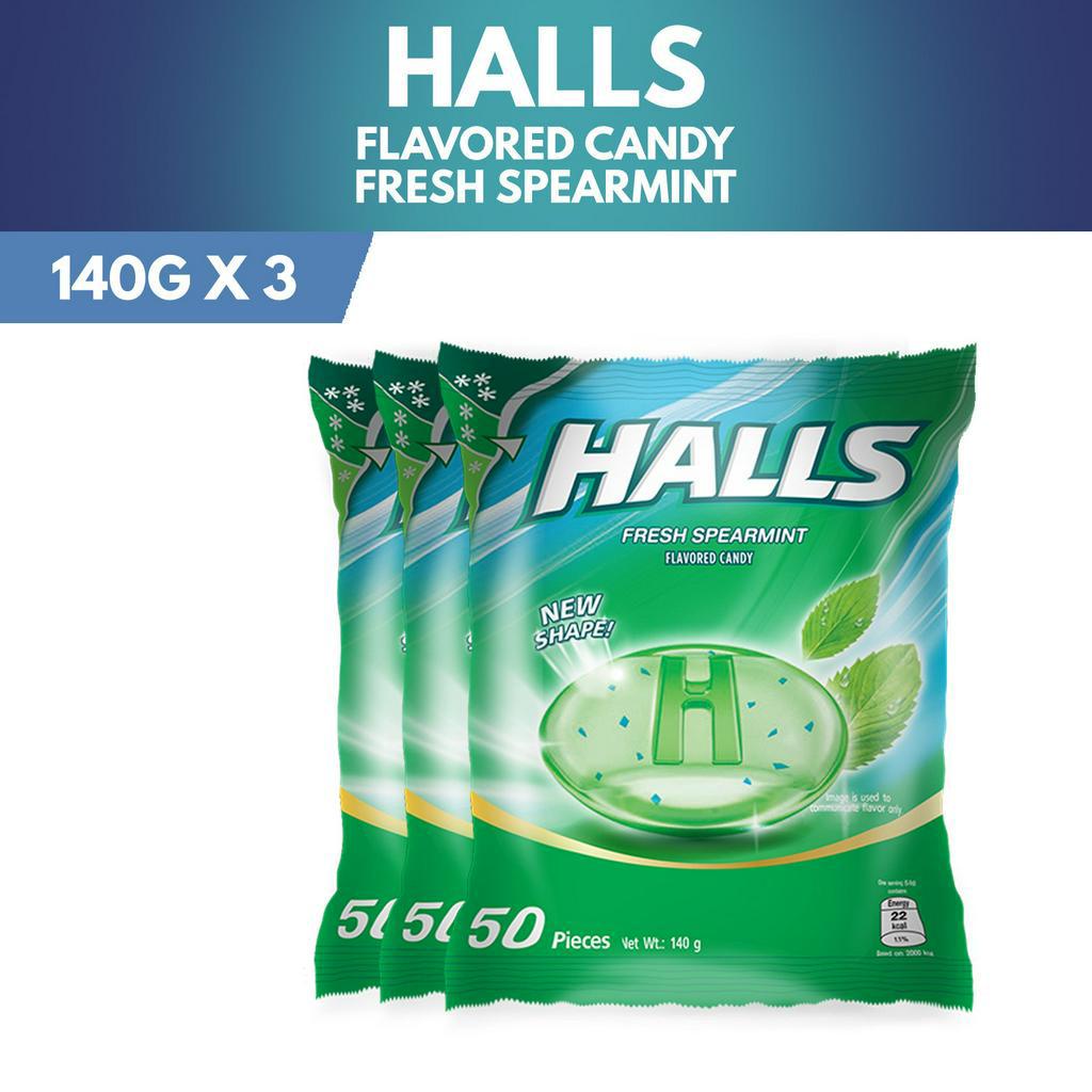 Halls Fresh Spearmint Flavored Candy 50 Pcs. (Set of 3) | Lazada PH