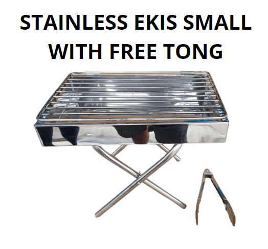 Stainless Steel Ihawan in Foldable Stand | Lazada PH