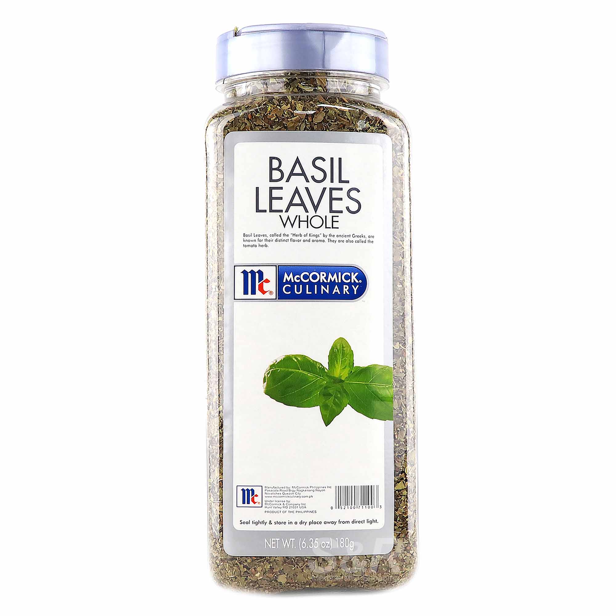 McCormick Culinary Basil Leaves Whole 180g | Lazada PH