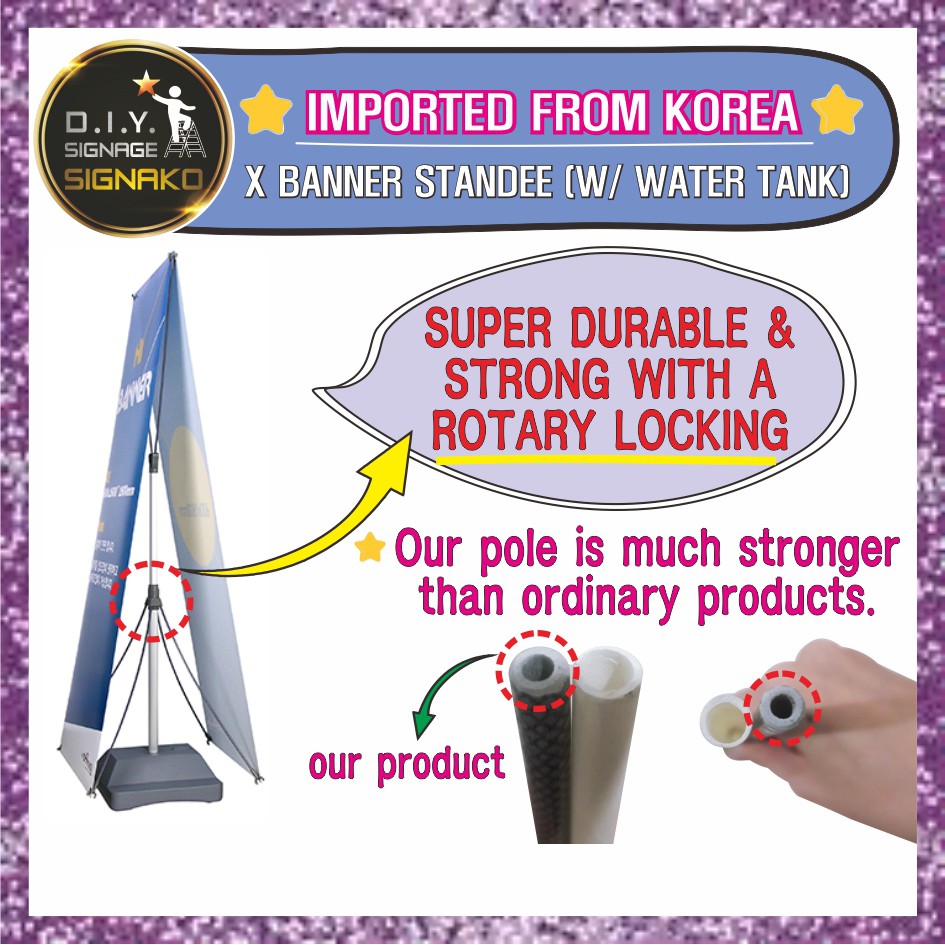High Quality X Banner Stand Outdoor Adjustable Ft Standee Tarp ...