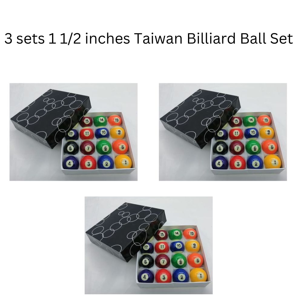 3sets 1 1/2 inch size Ball set for Mini Billiards / Bola ng maliit na ...
