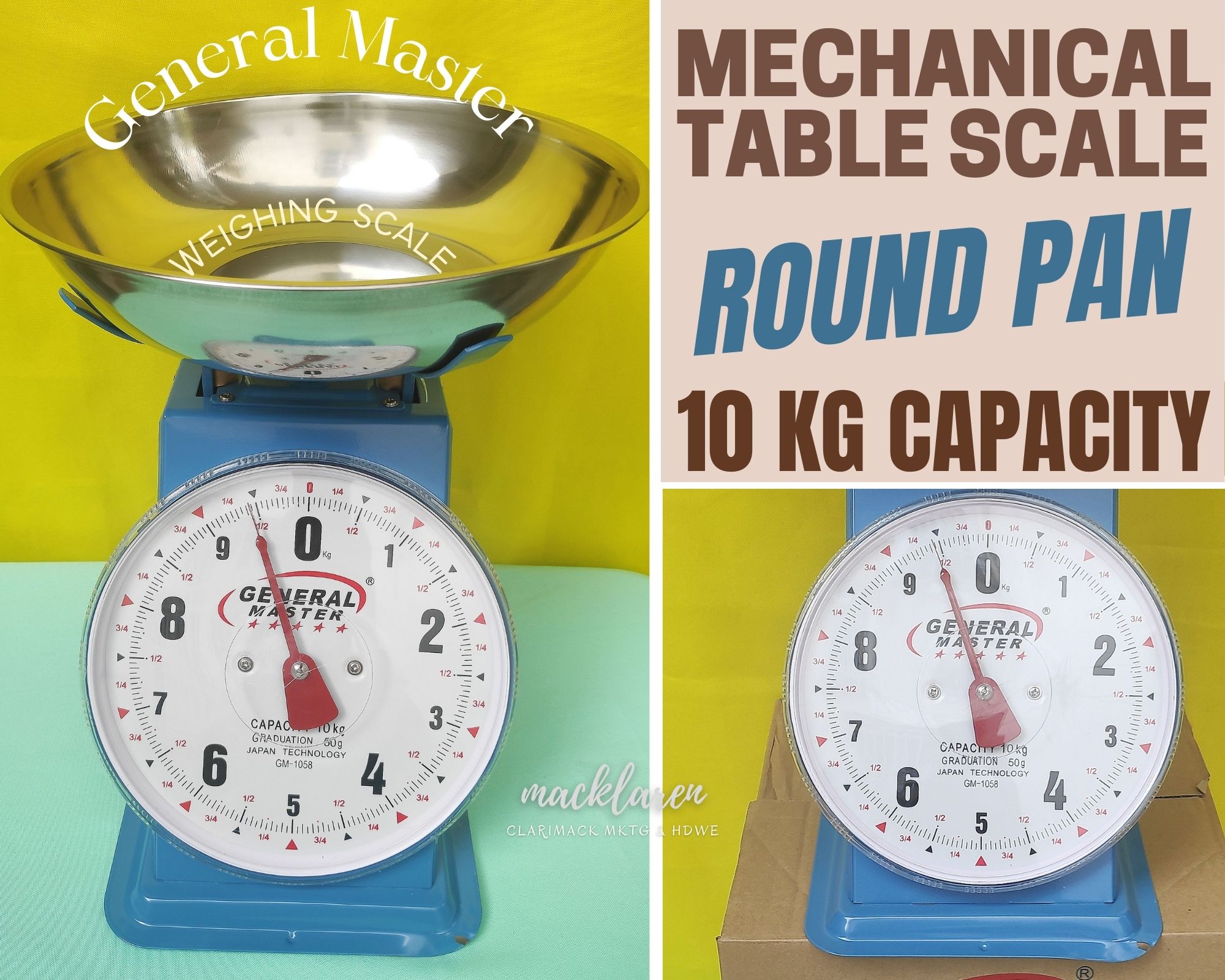 WEIGHING SCALE GENERAL MASTER ️ Timbangan 10 kg Capacity ️ 10 KILOS ️ ...