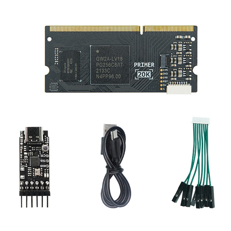 For Sipeed Tang Primer Core Board+RV Debugger Module+USB Cable+2.54Mm Cable Kit DDR3 GW2A FPGA ...