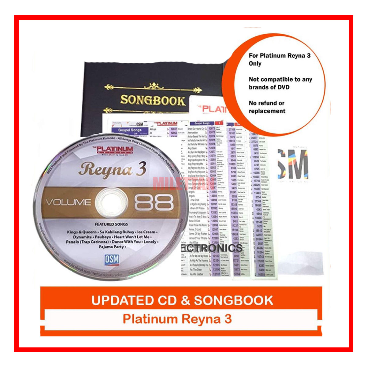 ORIGINAL PLATINUM COMPLETE PACKAGE UPDATED SONGBOOK / DISC REYNA 3 VOL 90 | Lazada PH