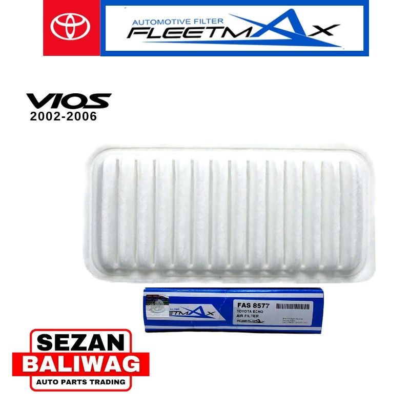 FLEETMAX AIR FILTER TOYOTA VIOS 2002-2006 FAS 8577 | Lazada PH