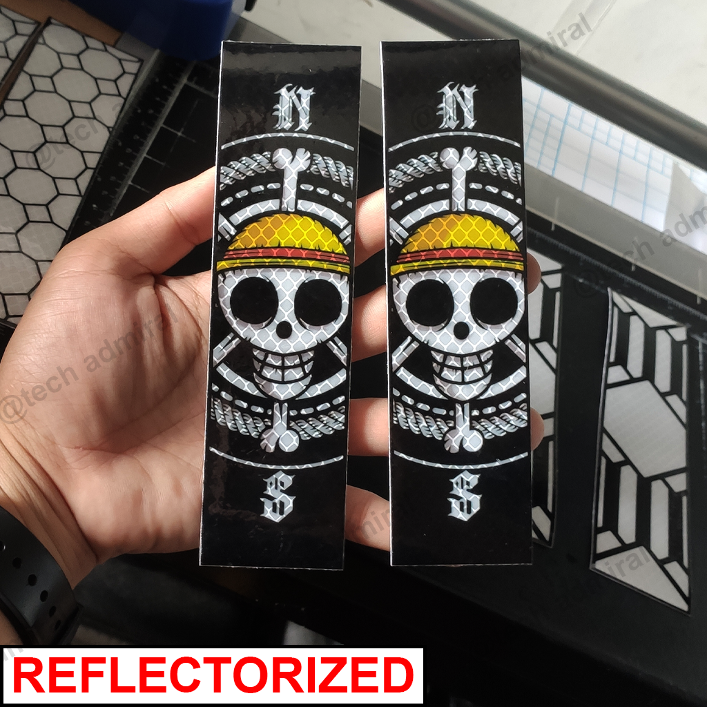 Alloy Top Box Sticker Waterproof One Piece Compass 1 (REFLECTORIZED ...