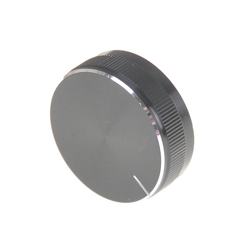 newdv2 1PC Black Aluminum Volume Control Knob Amplifier Wheel 30*10mm ...