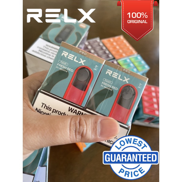 Relx1Vape Full Set 2022 Original Refillable RELX FRESH RED PODS Best ...