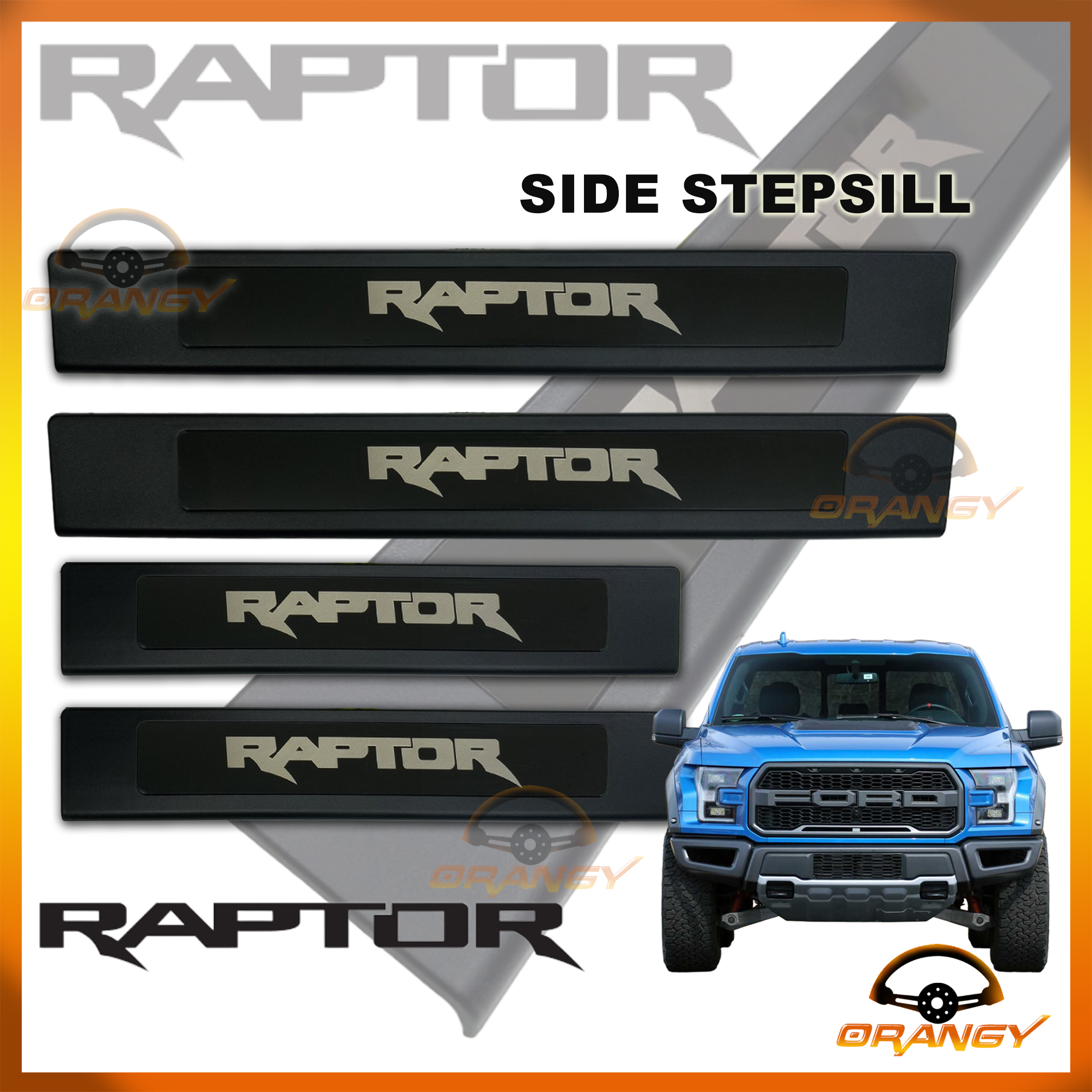 Ford Ranger RAPTOR 2019 to 2022 OEM Side Stepsill / Step sill In and ...