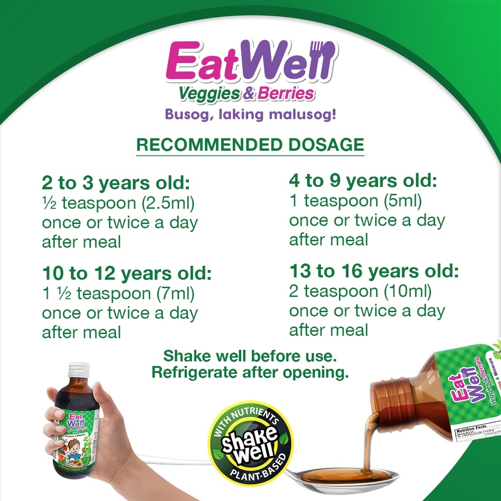EATWELL Veggies Berries Appetite Booster Multivitamins Syrup for Kids ...