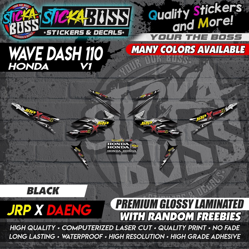 Honda Wave Dash 110r v1【 JRP X DAENG DECALS 】 (Rusi Swish Mono) | Lazada PH