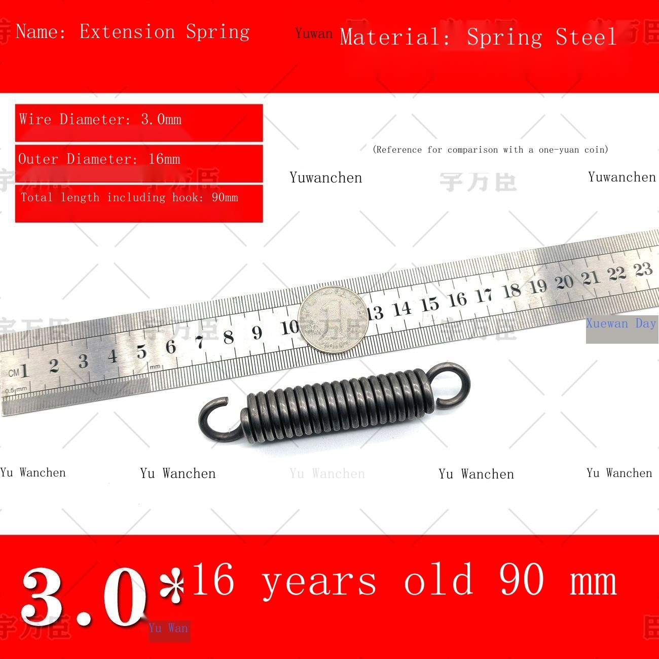 tension spring wire diameter 3.0 tensile strain power straightening ...