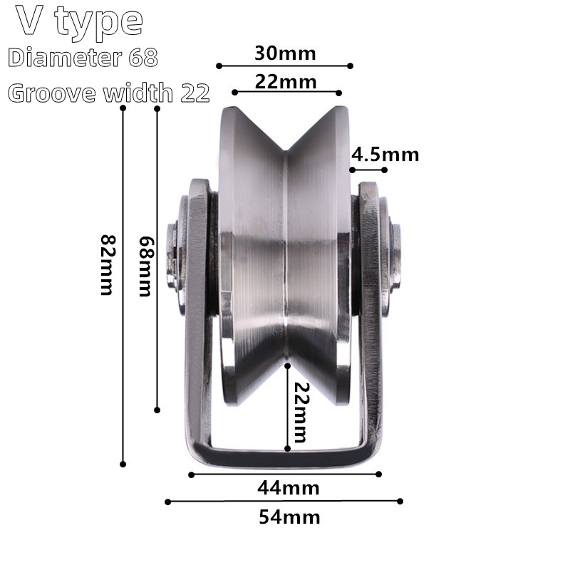 Sliding Gate Roller V Type Stainless Steel Sliding Gate Roller Wheel ...