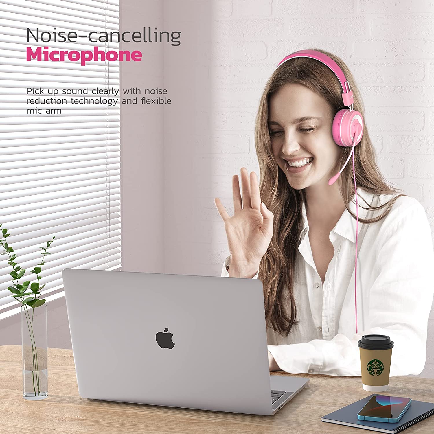 USB Headphone with Microphone, Hi-fi Stereo Computer Headset, in-line ...