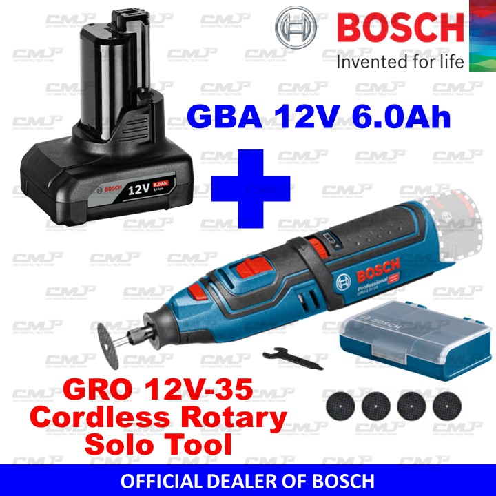Bosch GRO 12V-35 Cordless Rotary Solo Tool | Bosch 12V System Original ...