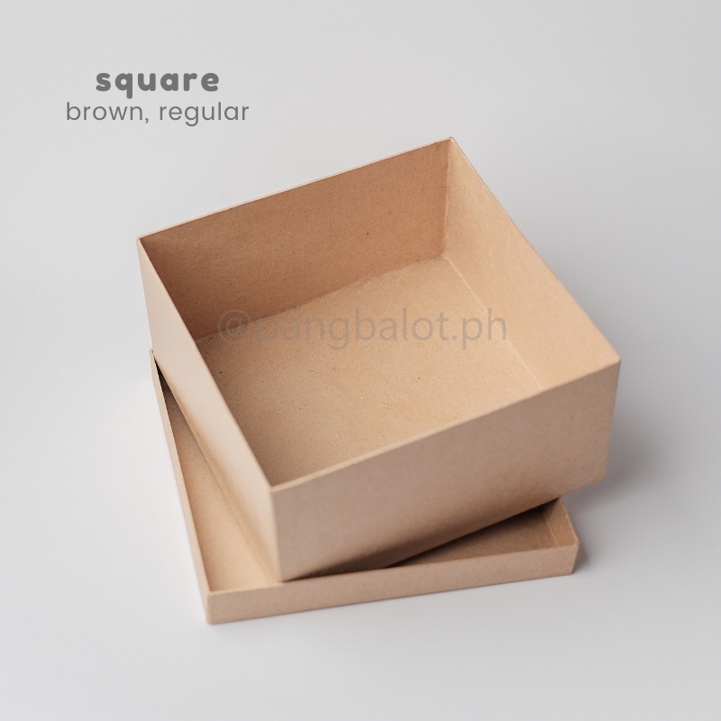 Kraft box (hard box) - 8x8x4 9x9x4 10x10x4 11x11x4 12x12x4 10x8x3 ...