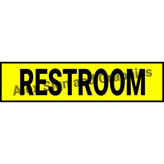 Restroom PVC Signage - 1.9 x 7.5 inches | Lazada