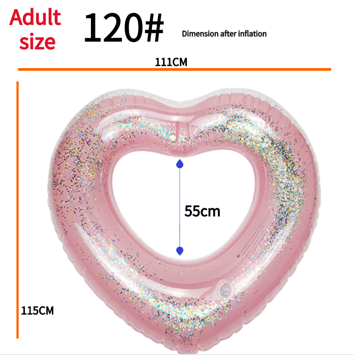 Inflatable Heart Swim Ring Pool Float Inflatable Pool Rings | Lazada PH