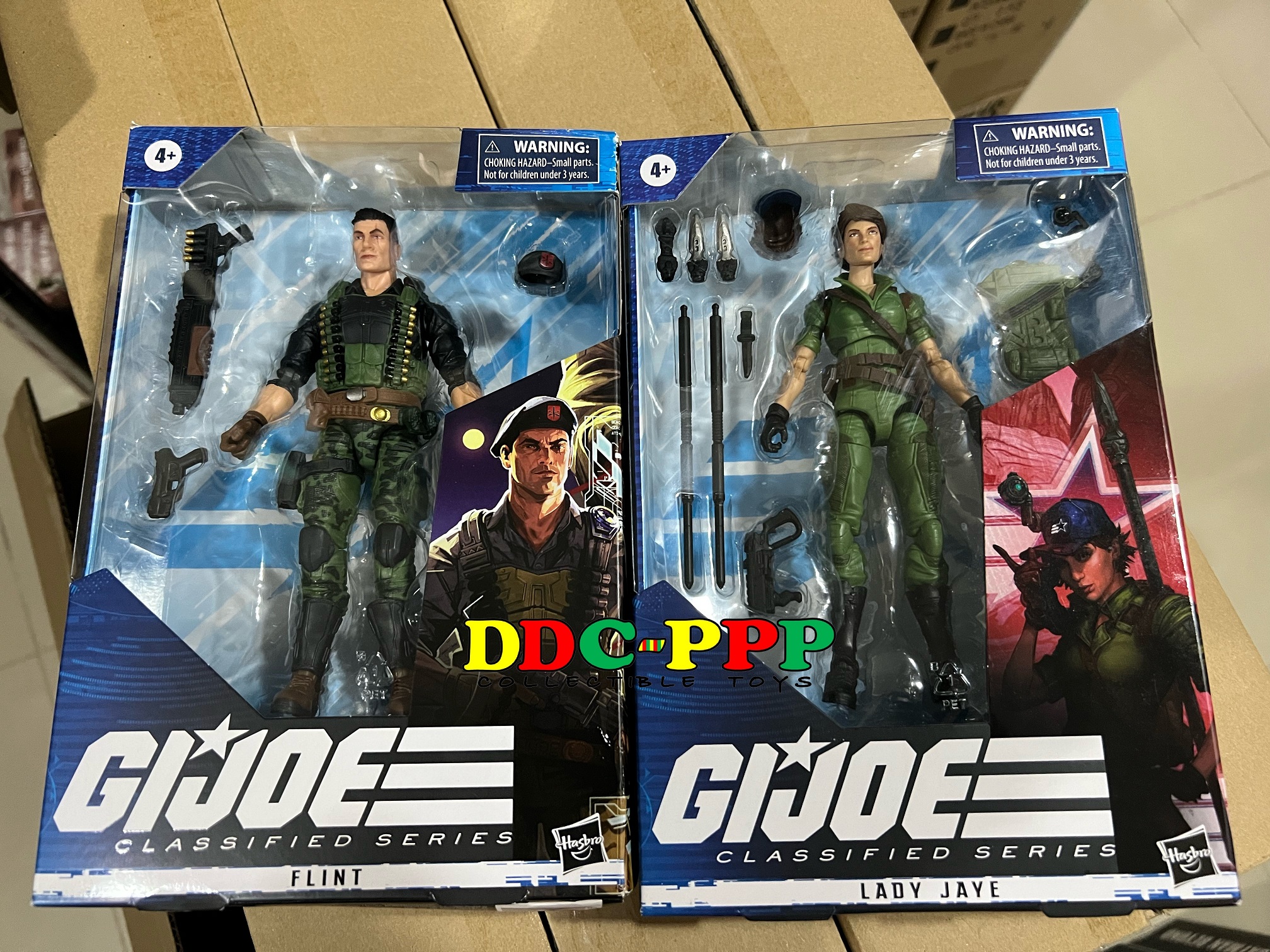 FLINT and LADY JAYE SET OF 2 G.I. Joe Classified Series 6-Inch Flint ...