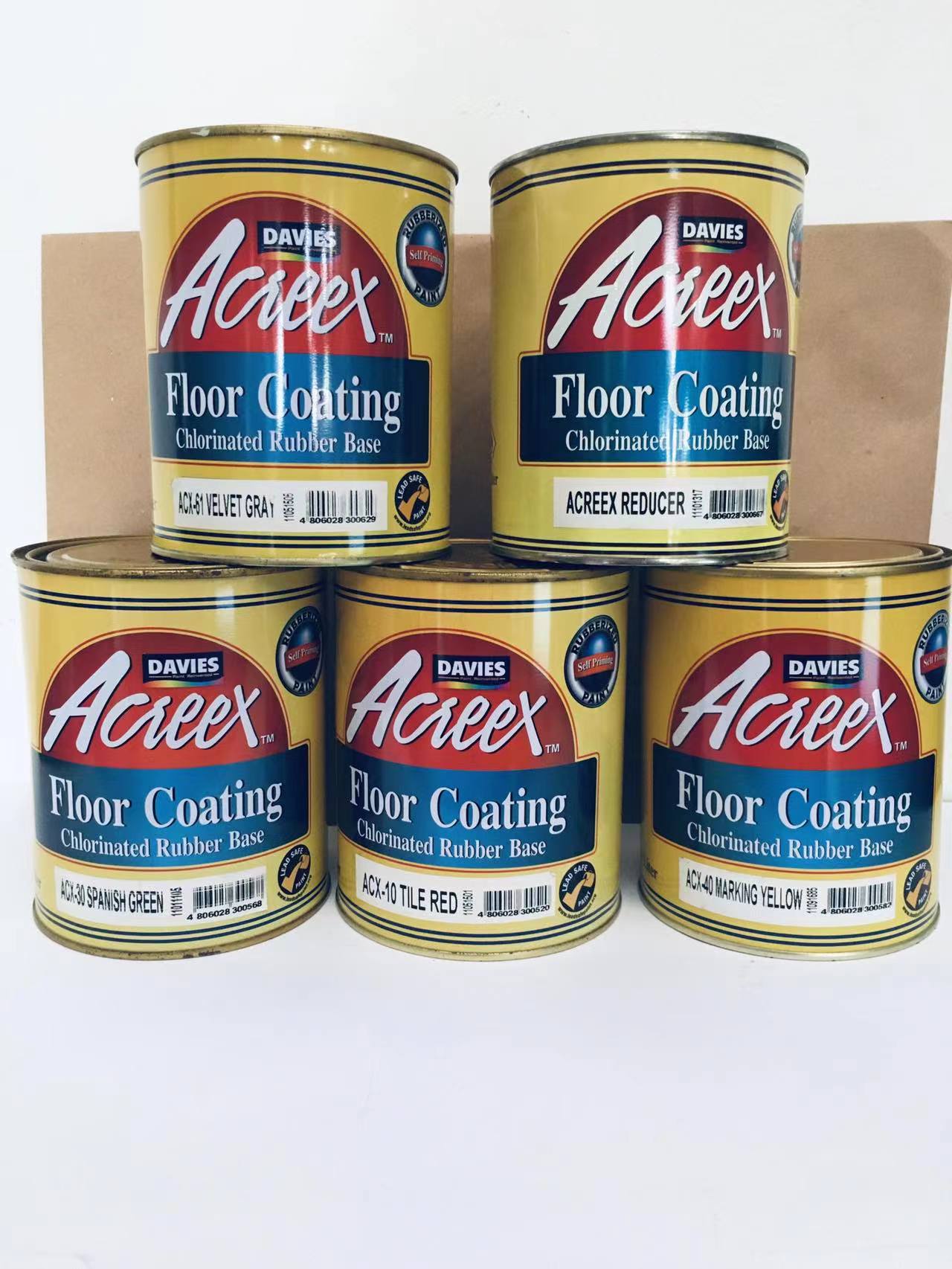 (DAVIES) ACX - 61 VELVET GRAY FLOOR COATING CHLORINATED RUBBER BASE ...