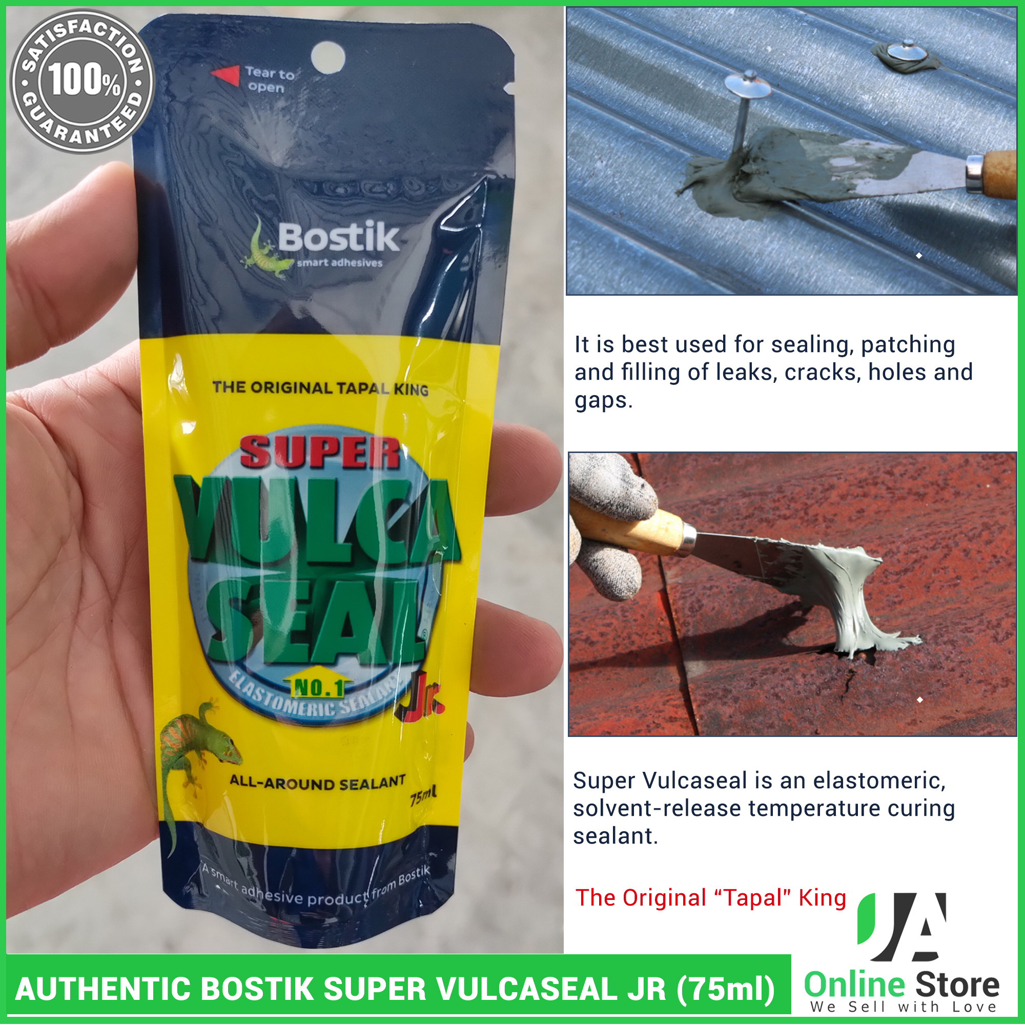 Bostik Super Vulcaseal JR Pisil 75ml Sachet - The Original Tapal King ...