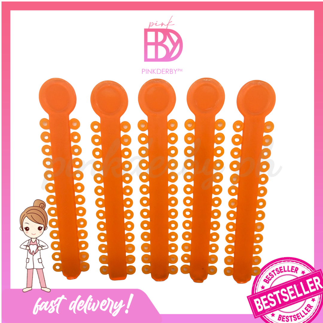 transparent orange 5PCS RUBBER LIGATIES / TIES | Lazada PH