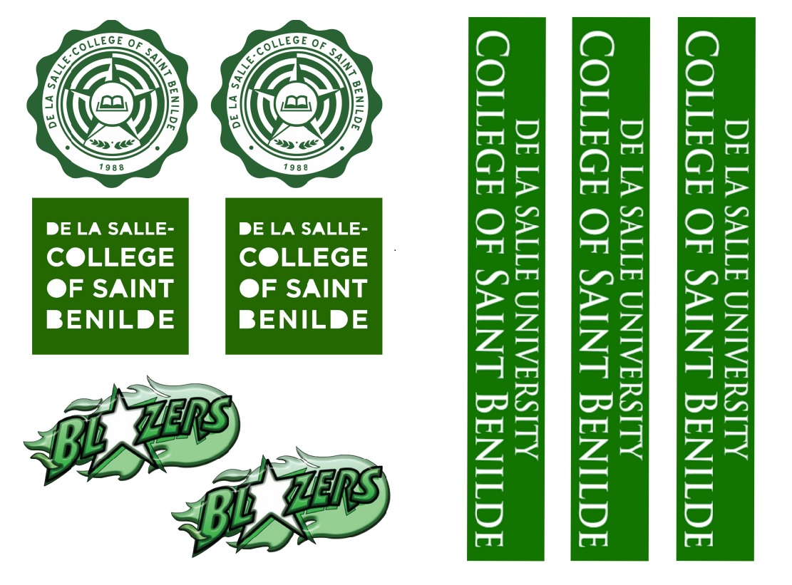 College of St. Benilde 9 Pieces Car Sticker Package, Blazers, Benilde ...