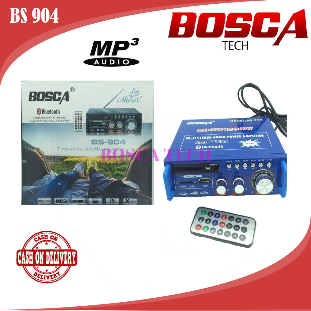 BOSCA Hi-Fi Stereo Audio Power Amplifier 2 Channel output with ...