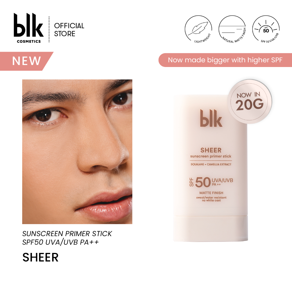 blk cosmetics universal sheer sunscreen primer stick 20g | Lazada PH