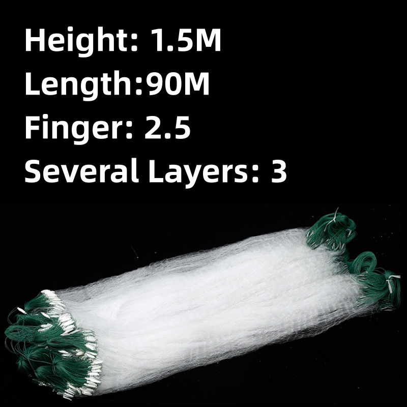 Three Layer Sinking Net Adhesive Fishing Net Hanging Net Nylon ...