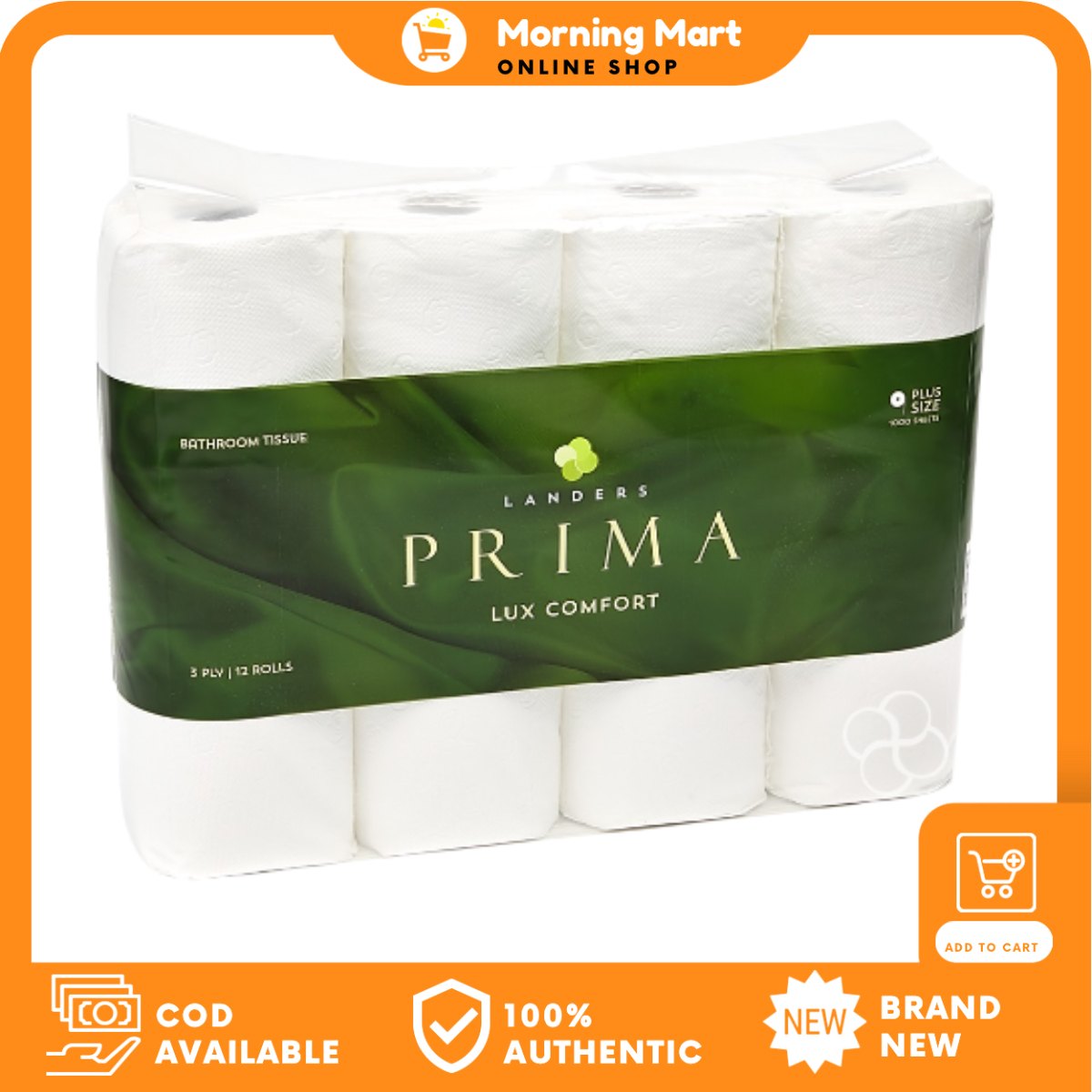 Prima Lux Comfort 3-Ply Bathroom Tissue 1000s 16 Rolls | Lazada PH