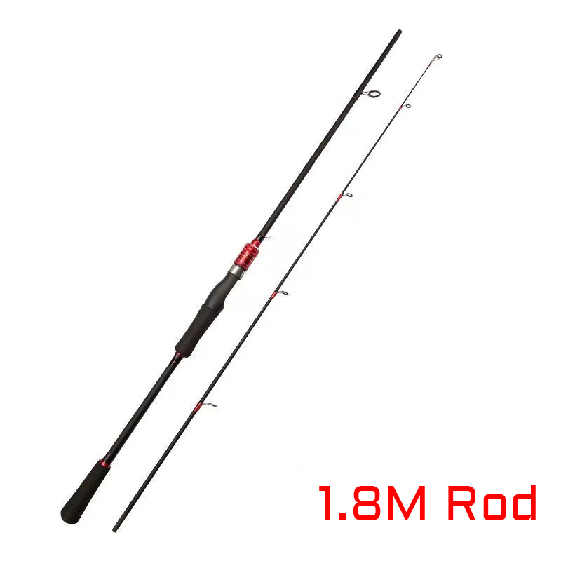 【Wolve King】 Spinning Fishing Rod1.8m Portable Power Quick Action Surf ...