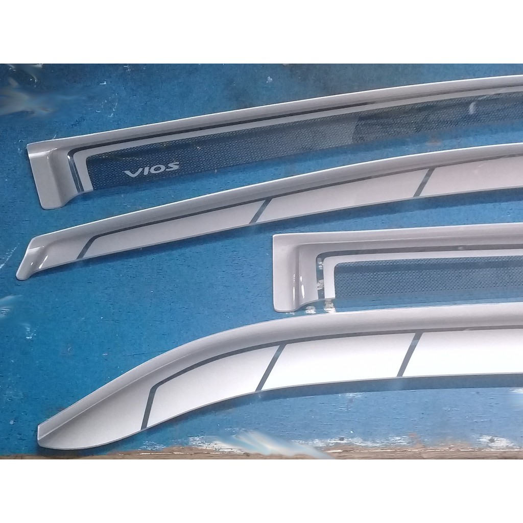 Toyota Vios 2008-12 Two-Tone Rain Guard Door Visor Window Gutter ...